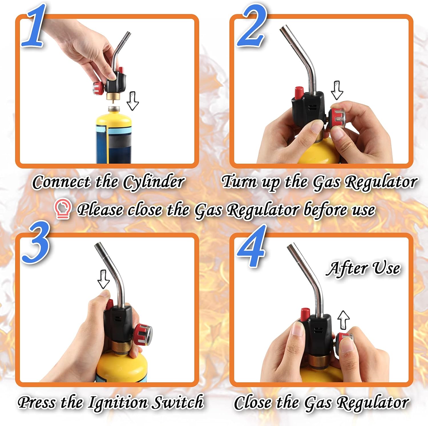 Welding Thawing Propane Tank Not Included etc DOMINOX Trigger Start ...