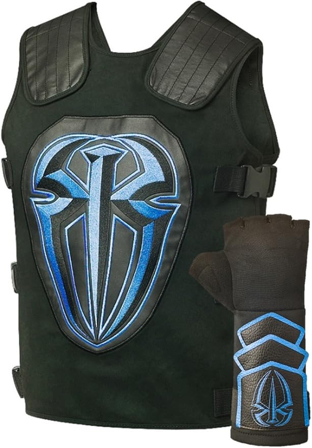 Amazon.com: Roman Reigns Tactical Replica Vest Superman Punch Glove ...