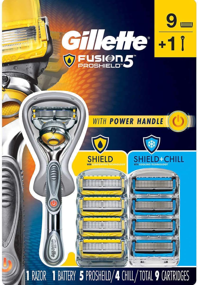 Gillette Fusion 5 Proshield Power, Rastrillo + 9 Cartuchos: Amazon.com ...
