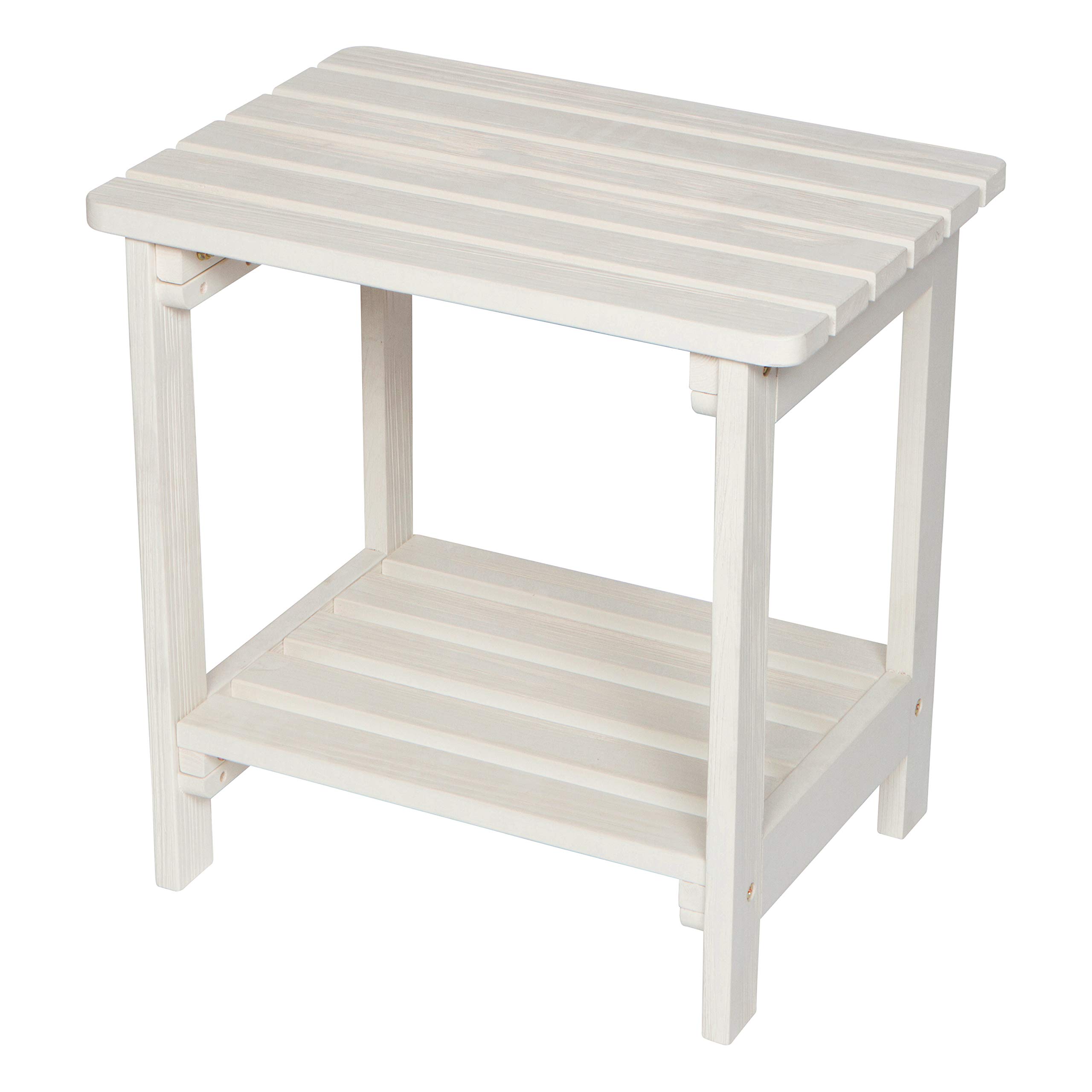 Shine Company Providence Rectangular Solid Wood Side Table, Outdoor Adirondack Patio Table ...