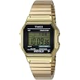 Amazon.com: Timex Men's T78677 Classic Digital Gold-Tone Stainless ...