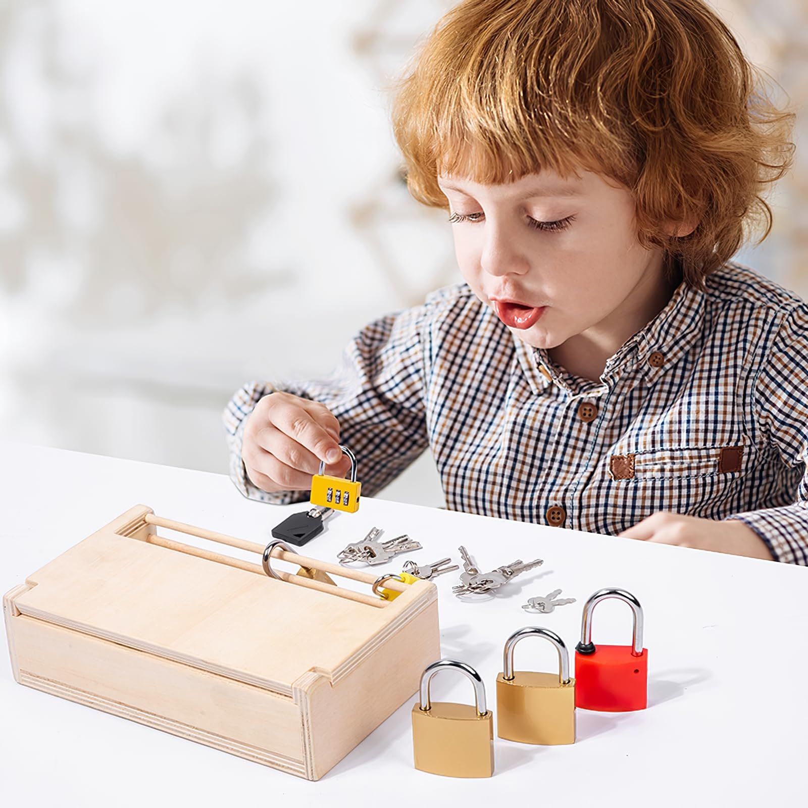 Mua Montessori Lock and Key Toy Set for Toddlers, Educational Locks and ...