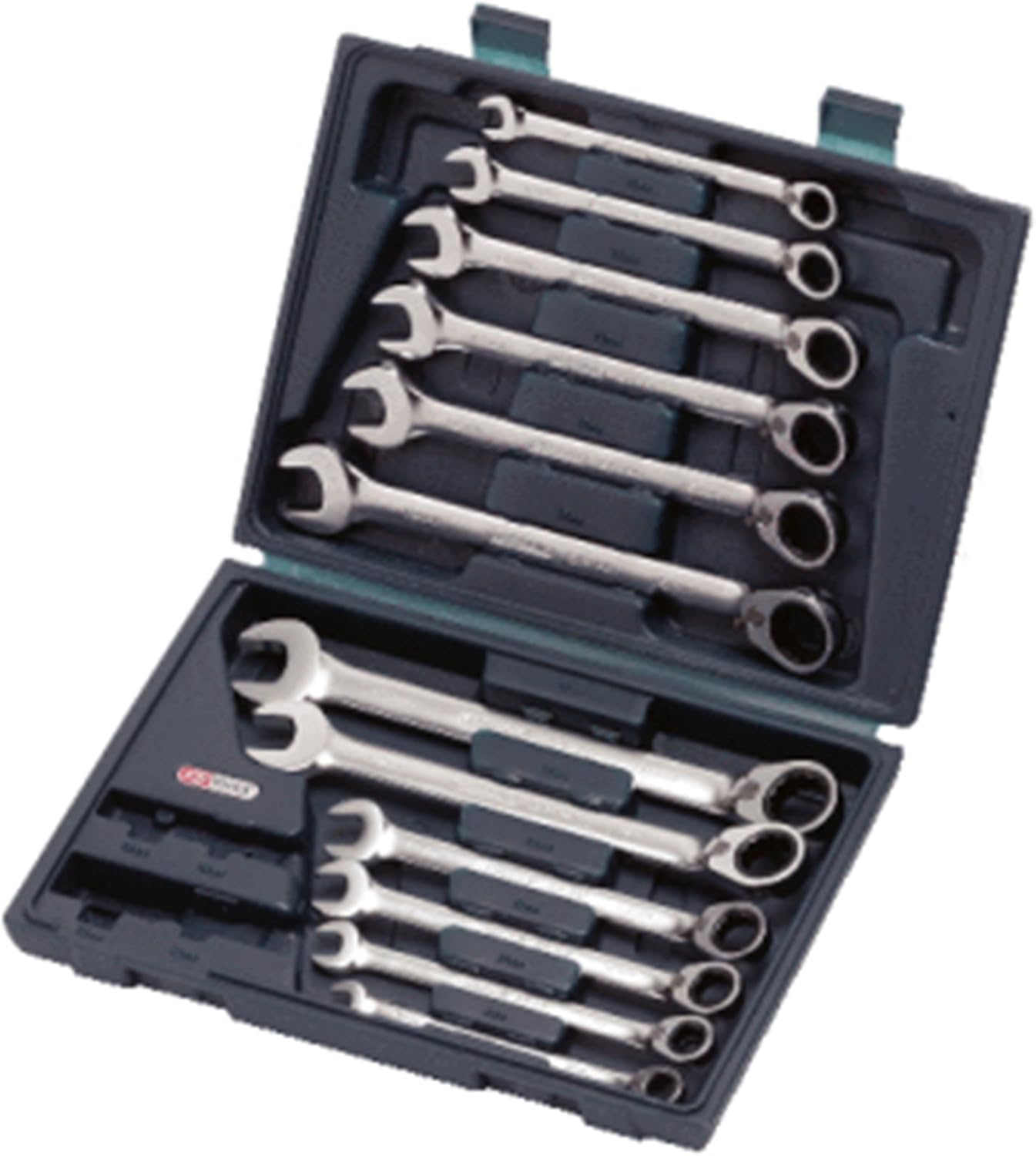 KS Tools 503.4665 GEARplus reversing combination ratcheting spanner set ...