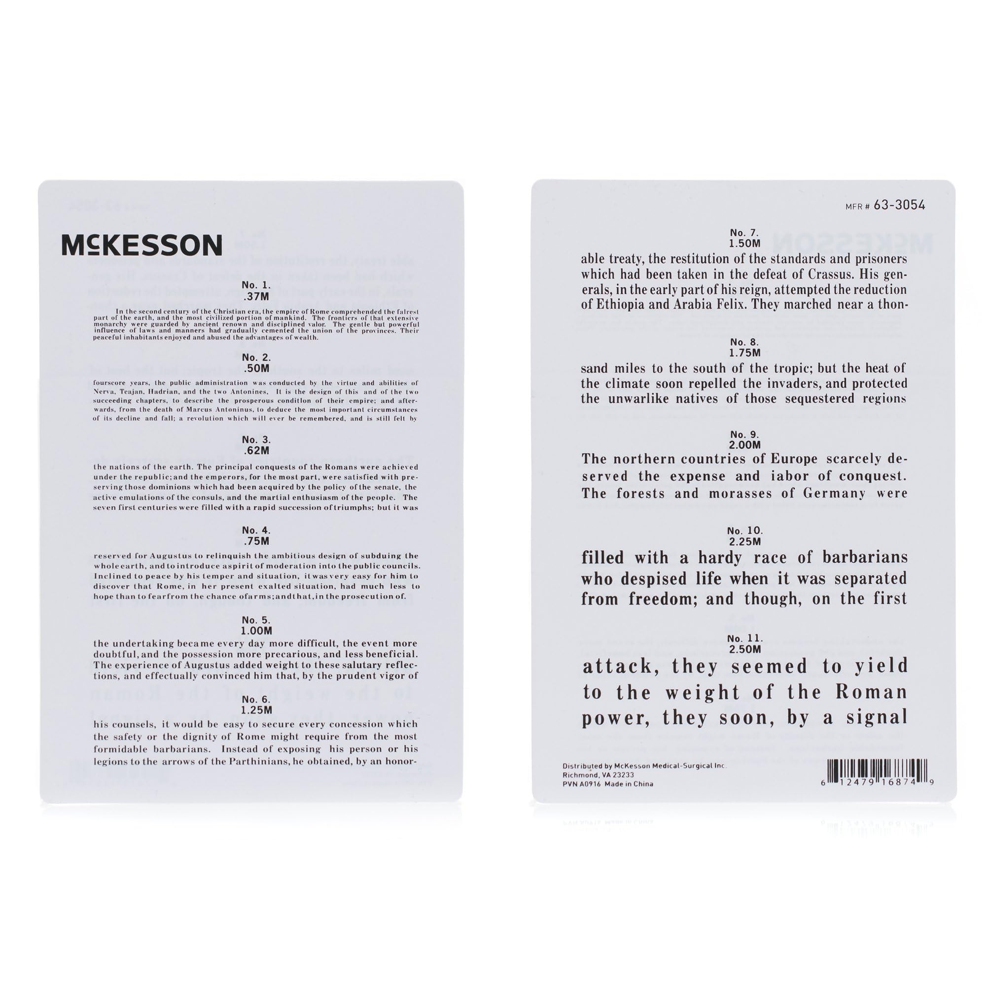 Mua McKesson Jaeger Card Eye Test Chart - Handheld, Durable Laminated ...