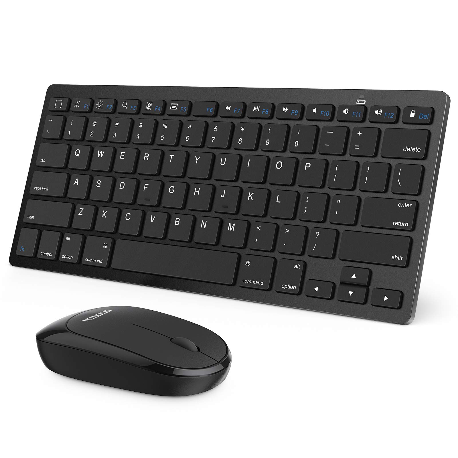 OMOTON Bluetooth Keyboard and Mouse Combo, Wireless Keyboard Mouse for ...