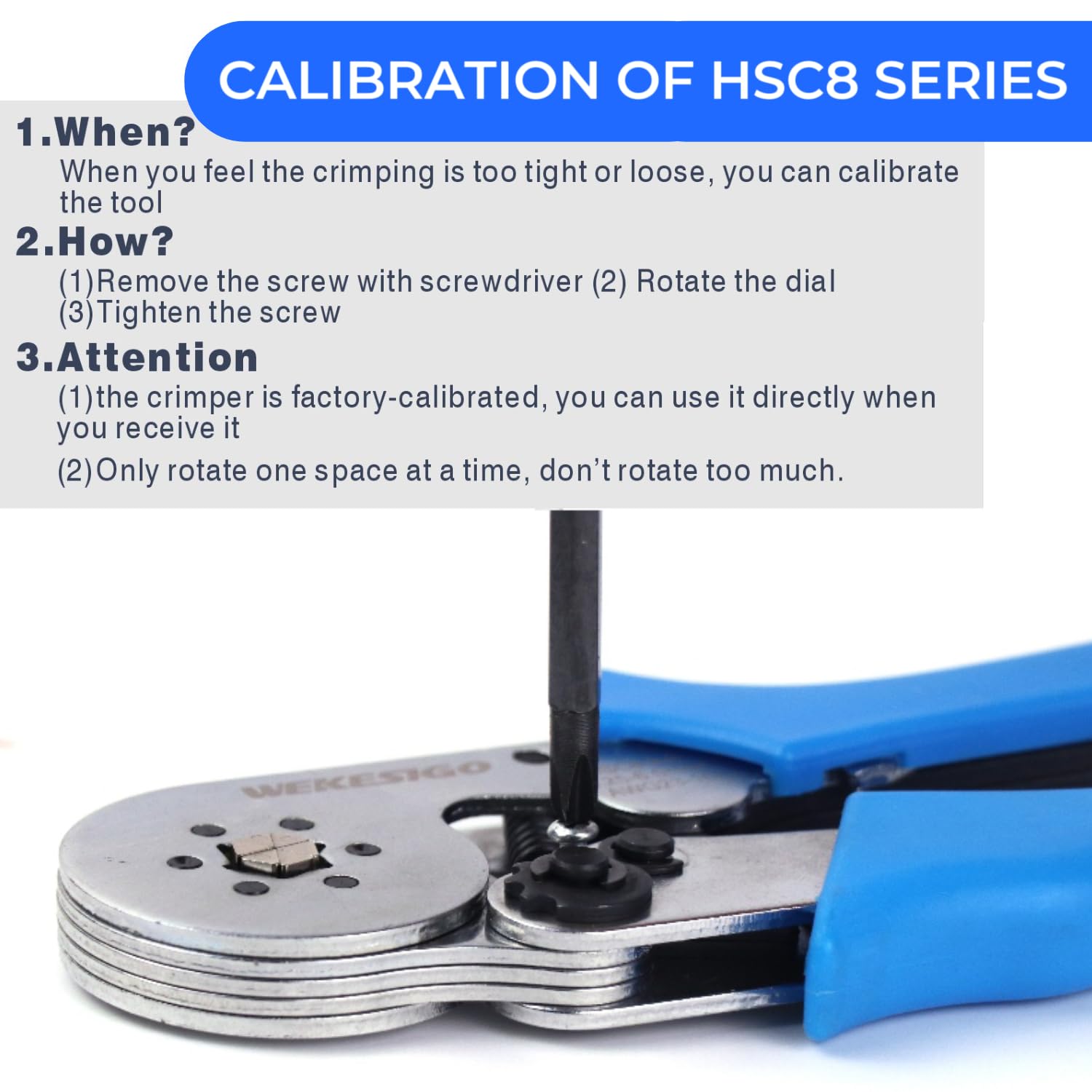 Mua WEKESIGO Wire Ferrule Crimping Tool, Hexagonal Crimp Profile, Self ...