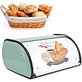 Amazon.com: Bread Box, Kitchen Bread Pastry Box Case, Vintage Iron ...