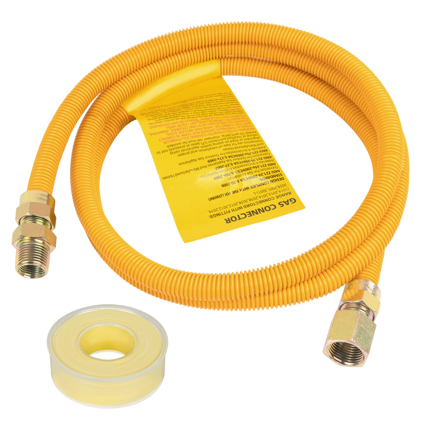 Mua 72" Dryer Gas Line for Stove, Dryer, Water Heater, 1/2" OD ...