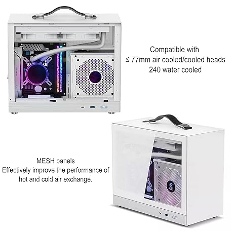 Mua KXRORS S500 Mini-ITX PC Gaming Case - Front I/O USB 3.0 Type - C Port - High Airflow MESH ...