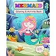Mermaid Coloring & Activity Book: Age-appropriate And Educational ...