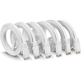Amazon.com: Cat 6 Ethernet Cable 5ft 6Pack, Outdoor&Indoor, 10Gbps ...