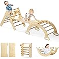 Amazon.com: OLAKIDS Climbing Toys for Toddlers, 5 in 1 Kids Wooden ...