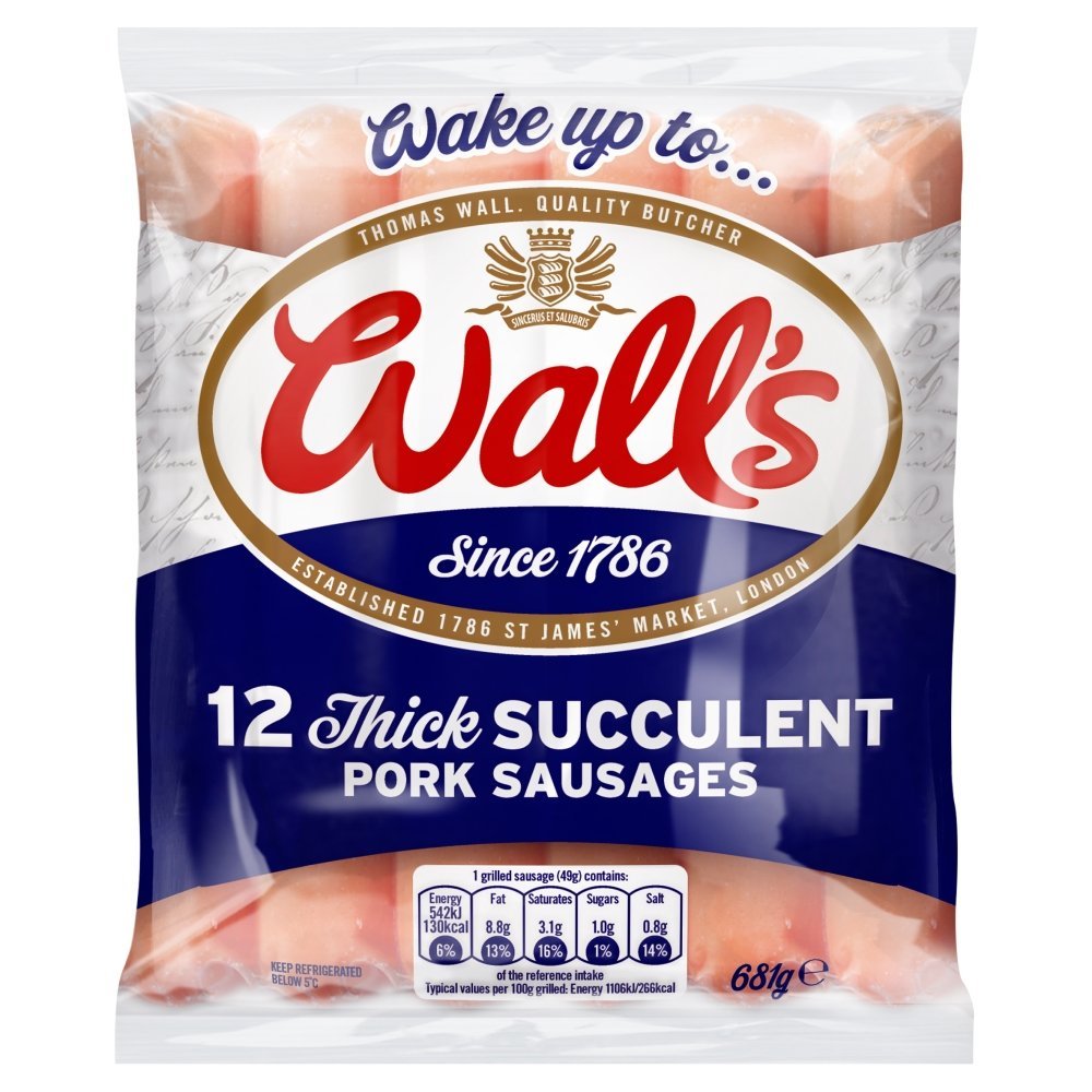 Wall's Classic Frozen Sausages, 500 g: Amazon.co.uk: Grocery