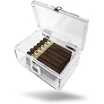 Amazon.com: Pixel Cartel - Clear Acrylic Cigar Humidor Case/Box with ...