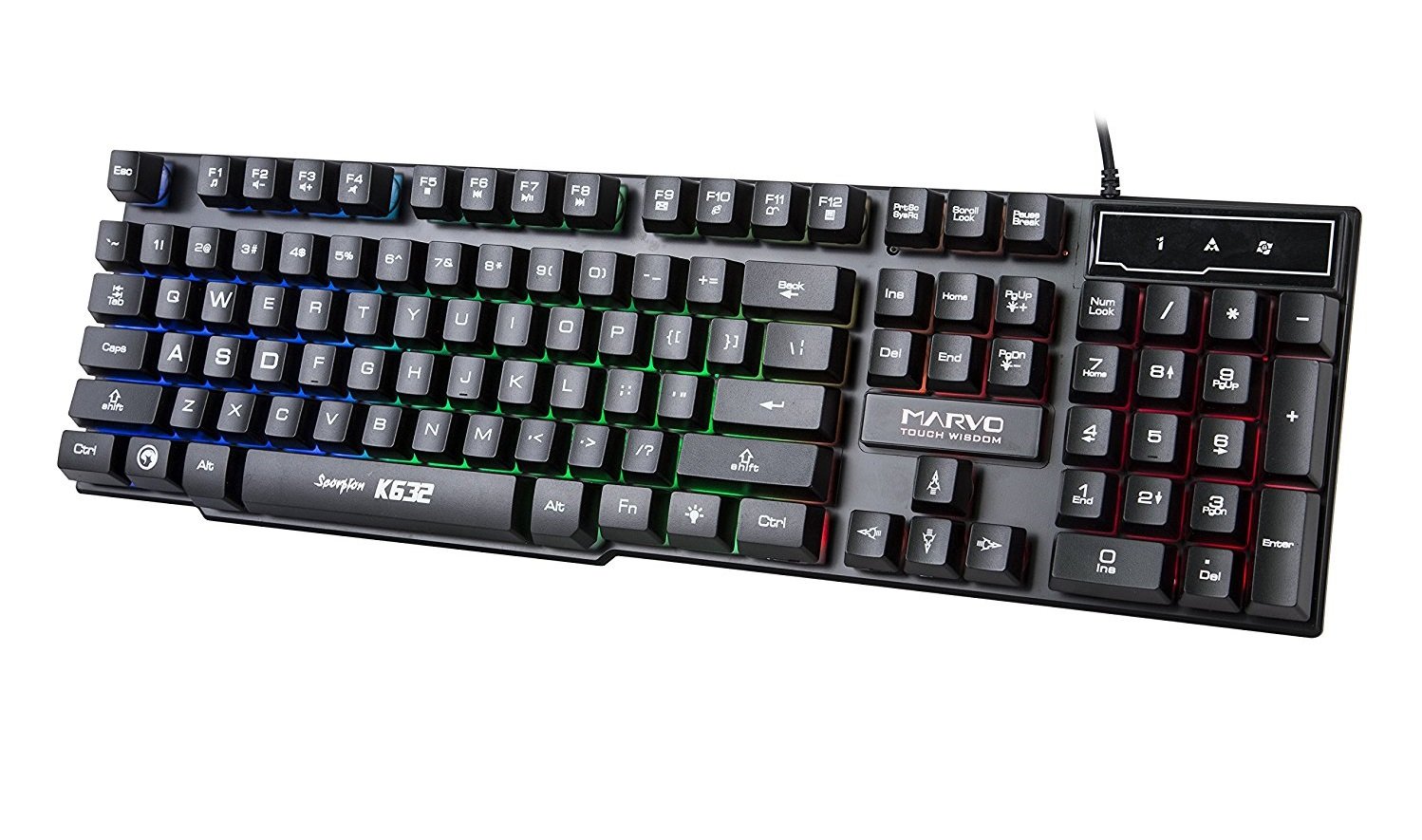Amazon.in: Buy MARVO K632 Gaming Lighting Keyboard (Black) Online at ...