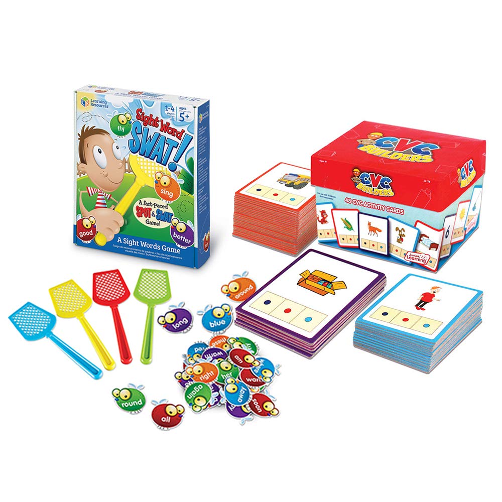 Buy Junior Learning Bundle CVC Word Builders Activity Cards with Word ...