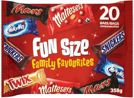 Mars Variety 20 Funsize Bars 397g: Amazon.co.uk: Grocery