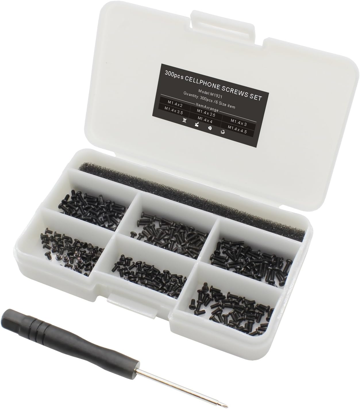 300pcs M1.4 Series Cell Phone Screws Set for Android Smartphone ...