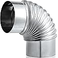 Amazon.com: Hicarer 4 Inch 90 Degree Galvanized Dryer Elbow Vent Tube ...