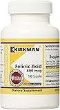 Amazon.com: Kirkman Labs Folinic Acid 800 mcg 180 Capsules: Health ...