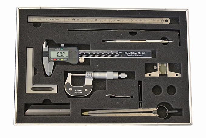 Messmittel im Satz - DIGITAL-Messschieber - Bügelmessschraube ...