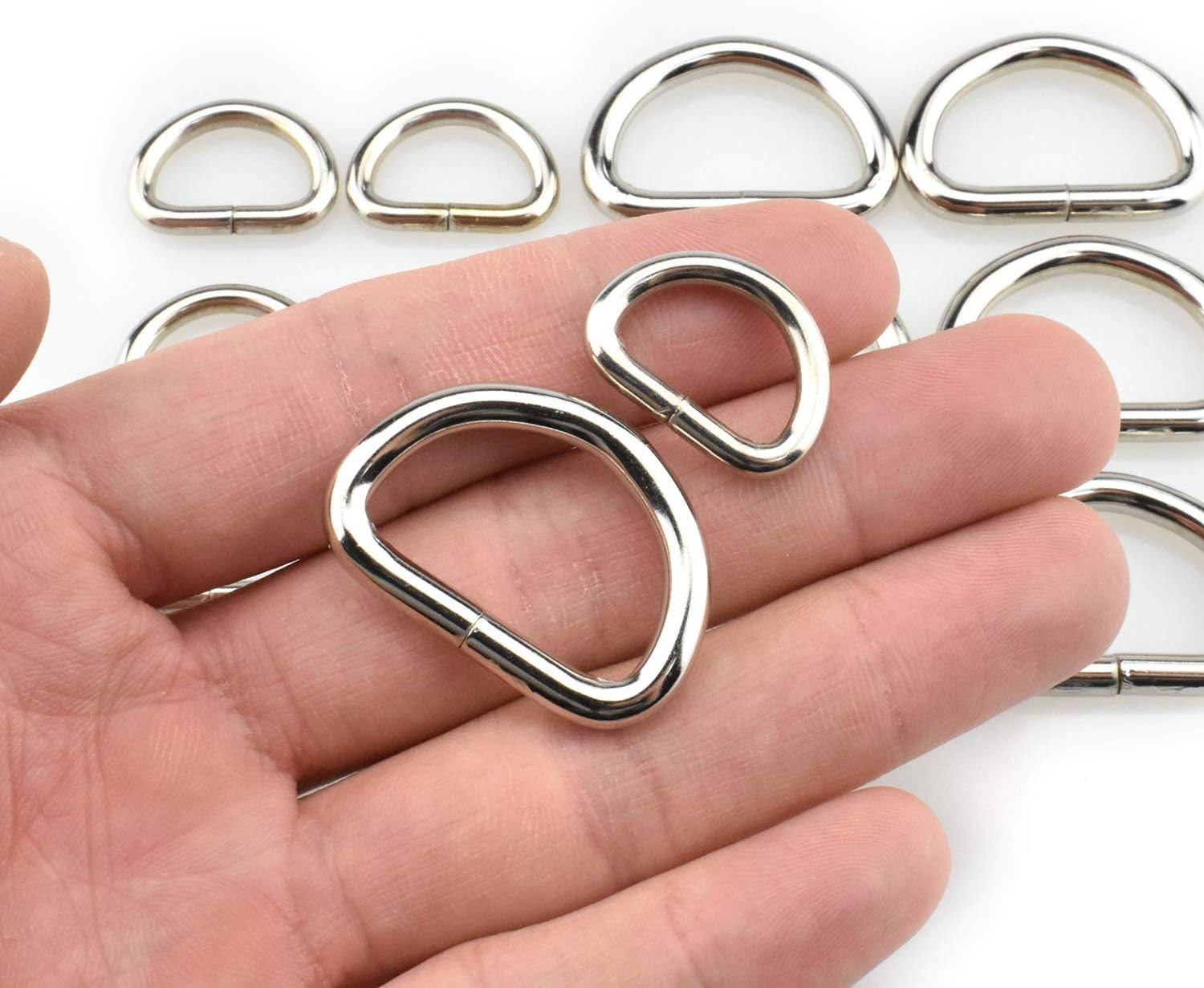 Amazon.com: HAO PRO Extra Thick Welded Strong 2 Size D Shape Rings D ...