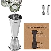 Amazon.com: A Bar Above Premium Bell Jigger, With 10 Measurements Inside, Professional and Heavy ...