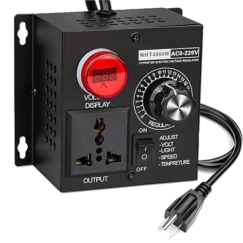 AC Variable Speed Controller, 120V~220V 15A 4000W, Variable Speed ...