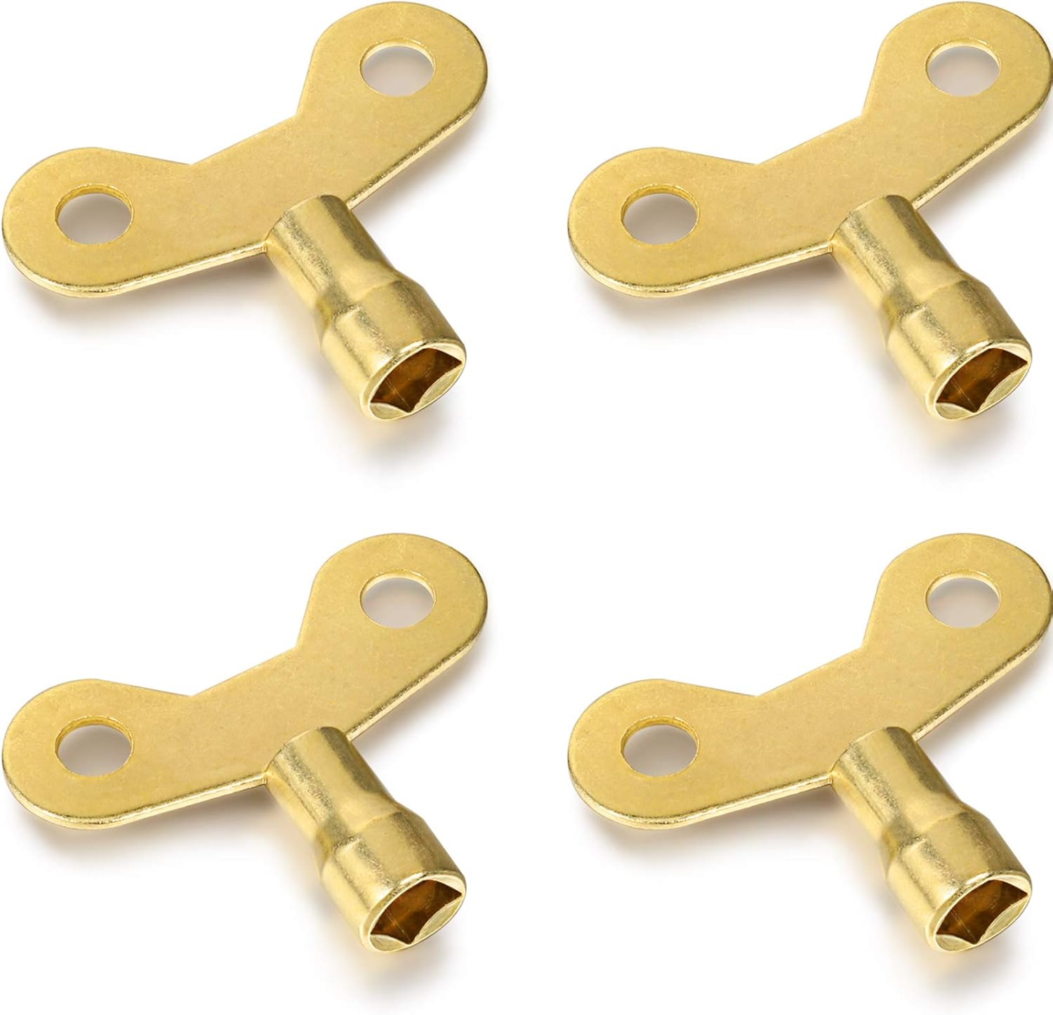 4 Pieces Radiator Keys Solid Brass Radiator Bleed Key Venting Air Valve ...