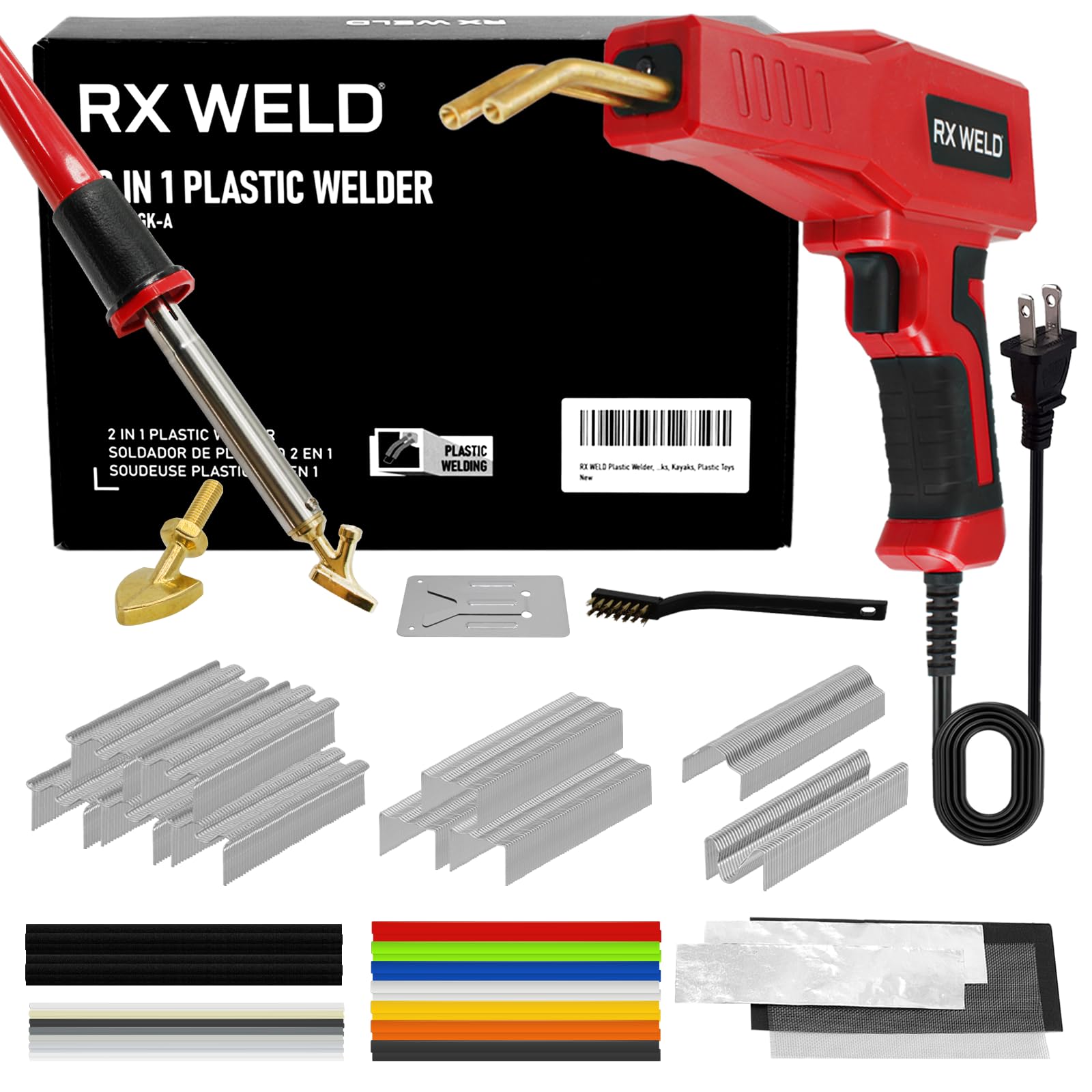 RX WELD Plastic Welder, 2 in 1 Plastic Welding Kit Repair Welder Kit ...