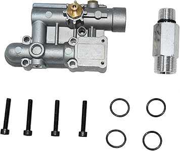 Amazon.com: Autu Parts 4 Bolt Pressure Washer Pump Unloader Manifold ...