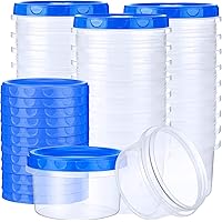 Amazon.com: 36 Pack Reusable Small Plastic Freezer Storage Container Twist Top Deli Jars with ...