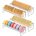 Amazon.com: Chunful 4 Pcs Clear Cracker Tray for Serving Rectangular ...