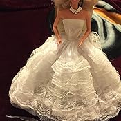 Amazon.com: Olivia's Doll Closet Beautiful White Gown with Tons of ...
