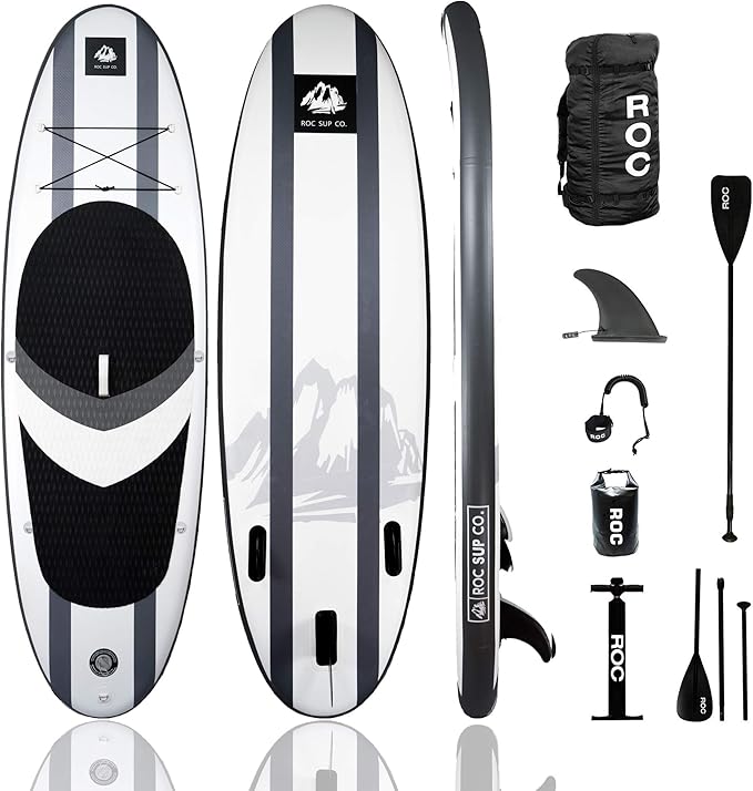 Roc Inflatable Stand Up Paddle Boards W Free Premium SUP Accessories ...
