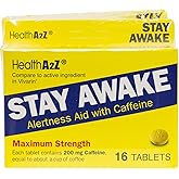 Amazon.com: Equate Stay Awake Caffeine Alertness Aid, 80 Tablets, 200 ...