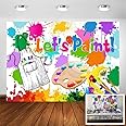 Amazon.com : Avezano Let's Paint Party Backdrop for Kids 7x5ft Art ...