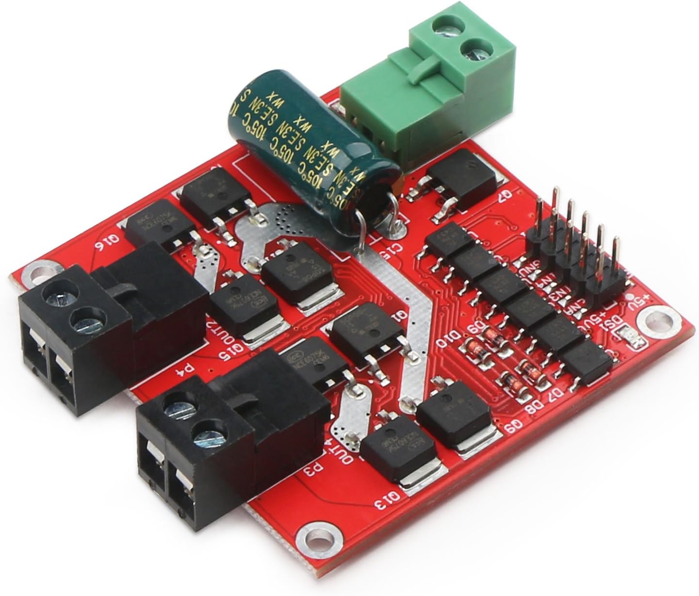 Droking DC Motor Driver, L298 Dual H Bridge Motor Speed Controller DC 6 ...