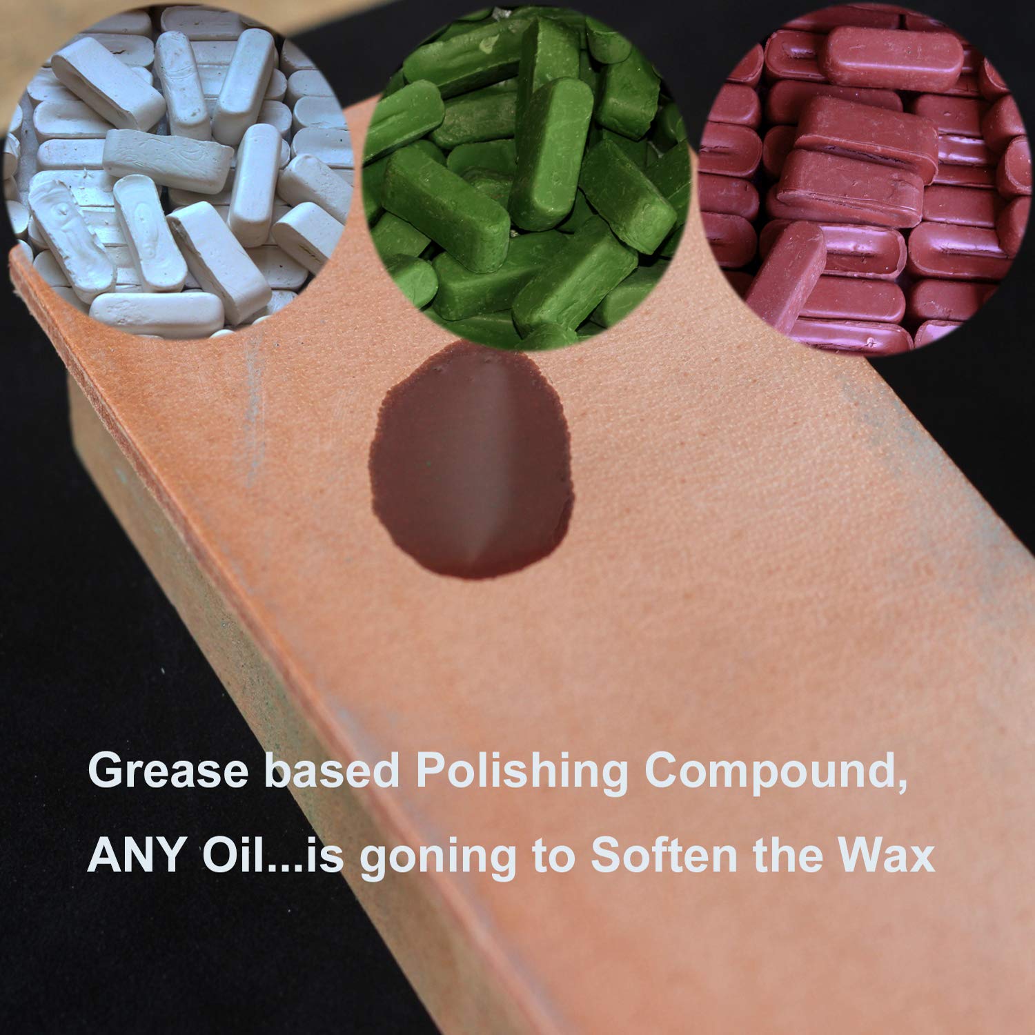 Mua LAVODA Polishing Cutting Compounds 4.2 Oz. Kit for Leather Strop ...
