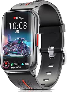 Amazon.com: Smart Watch for Android iOS Phones Compatible 1.57 inch ...