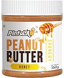 Pintola All Natural Crunchy Peanut Butter, 1Kg (Unsweetened, Non-GMO ...