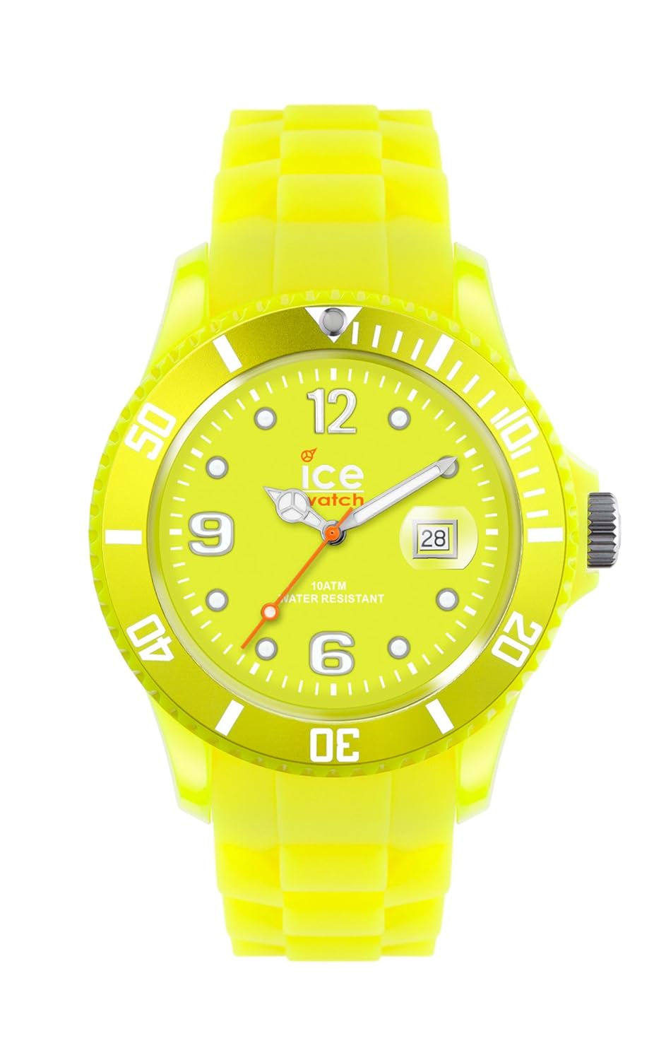 Ice-Watch Unisex Quartz Watch with Yellow Dial Analogue Display and ...