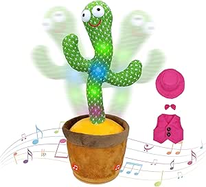 Amazon.com: Singing Talking Cactus Toy, Mimicking Repeating Cactus Toys ...