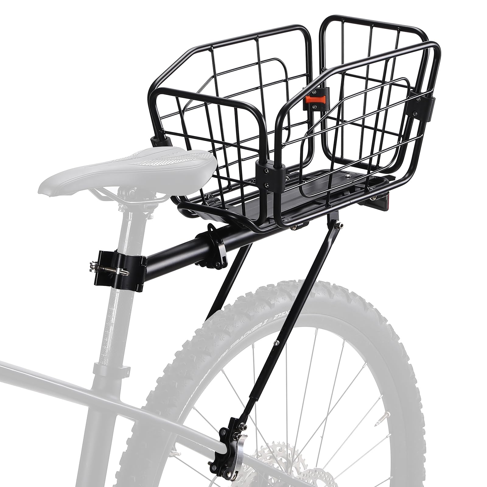 Mua Rear Bike Rack with Basket, 165 LB Load Bike Rear Rack Bike Cargo ...