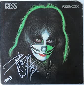 Peter Criss Signed KISS Authentic Autographed Album Cover PSA/DNA # ...