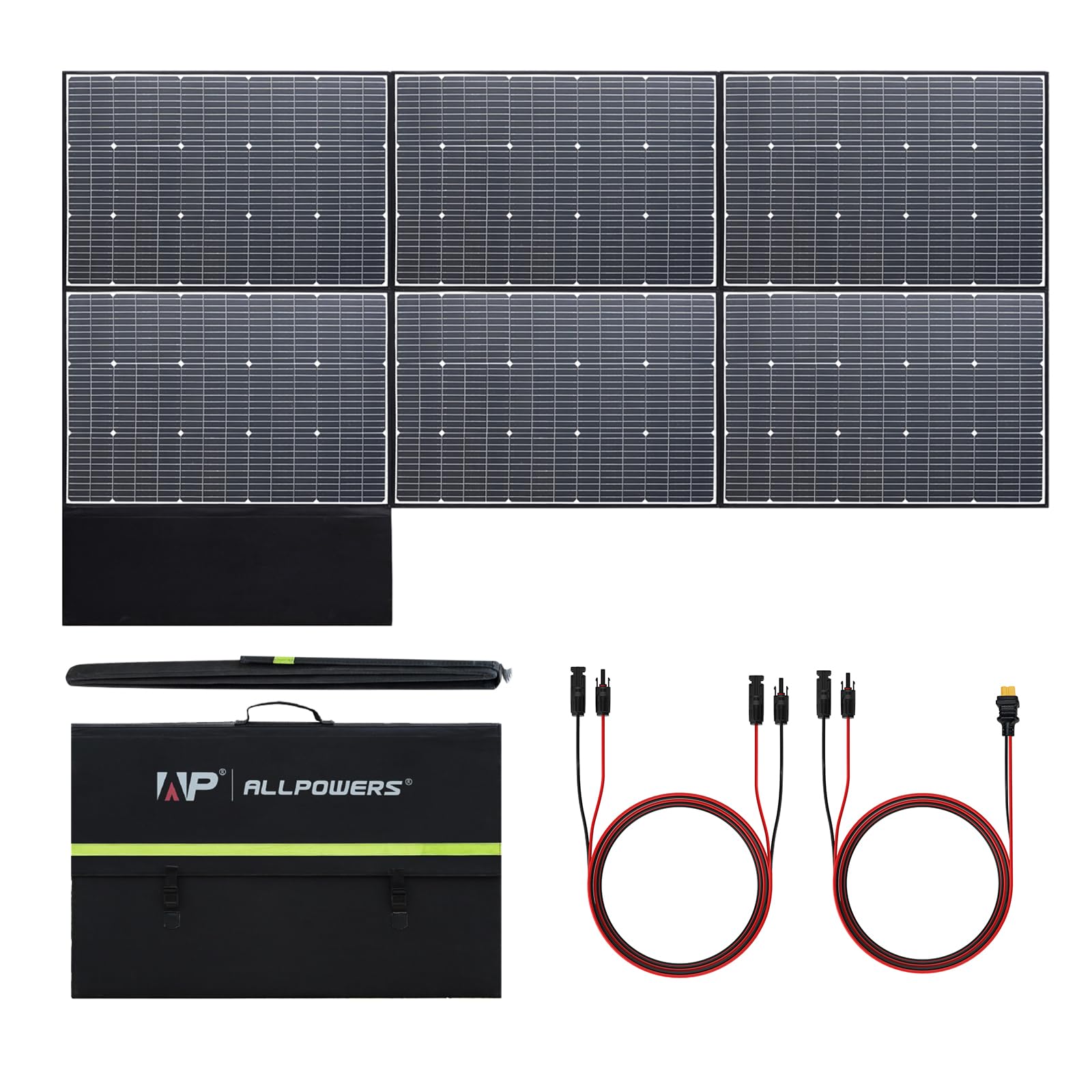 ALLPOWERS SP039 600W Monocrystalline Portable Solar Panel Waterproof ...