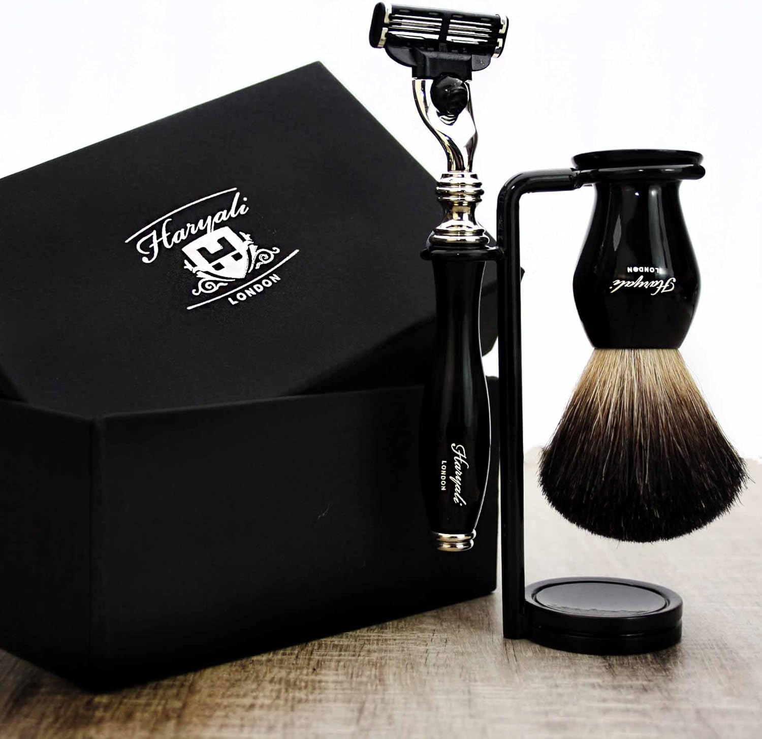 Haryali London Shaving Kit – 3 Pc Shaving Kit – 3 Edge Shaving Blade ...