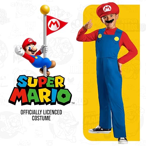 Costume Luigi Mario Costume For Kids - Officially Licensed Classic ...
