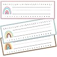 Amazon.com: Name Tags for Classroom Cubbies, 30 Boho Rainbow Name ...