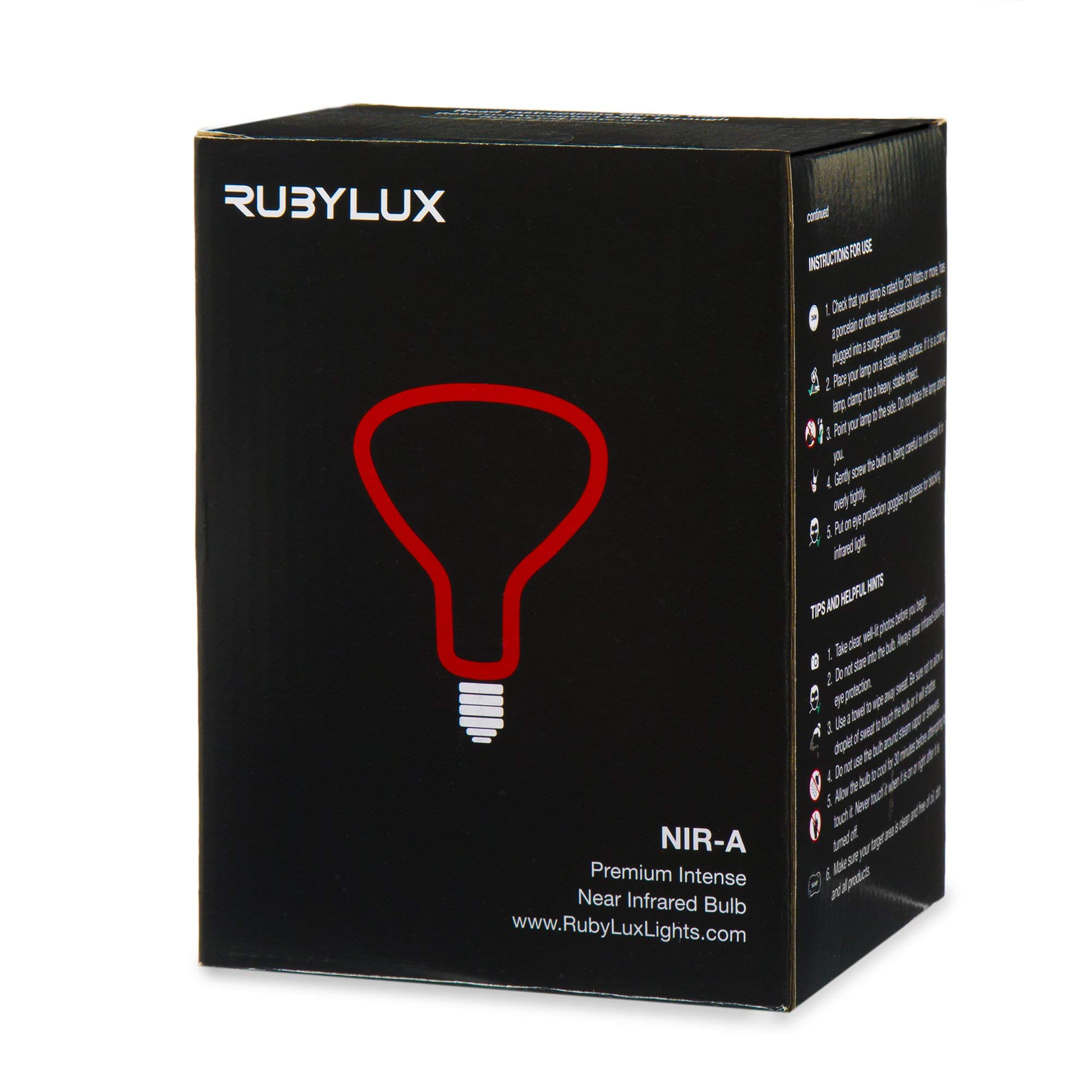 RubyLux NIR-A Near Infrared Bulb Grade A, 3 Pack